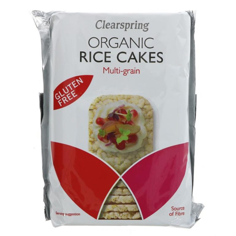 Clearspring Organic Thin Rice Cakes 3 Grain 130g - Poppy's Pantry