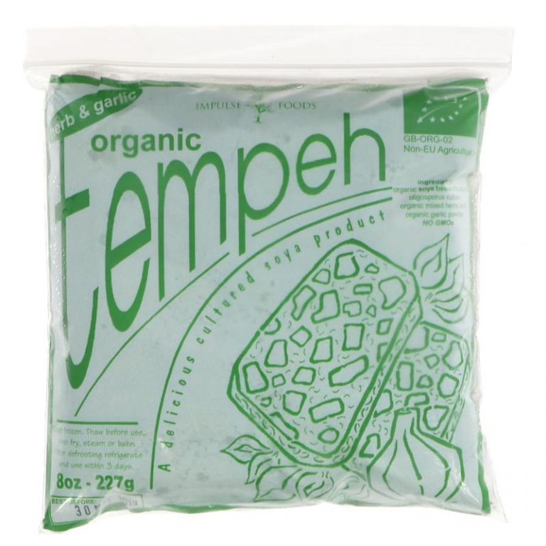 Impulse Frozen Organic Garlic & Herb Tempeh 227g - Poppy's Pantry
